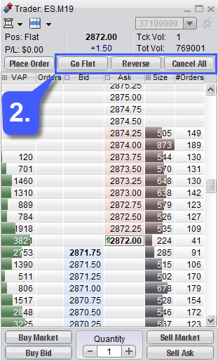 How do I Monitor, Flatten, Reverse, and Cancel all Open Positions on Firetip?